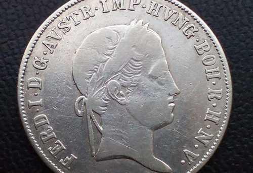 Серебряная австрийская монета 1837