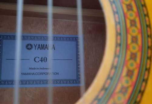 Гитара yamaha c40 новая