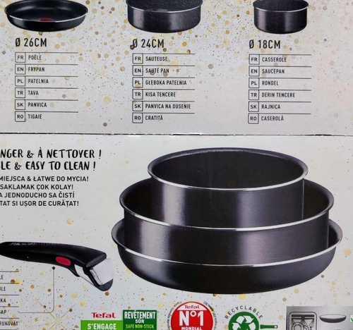 Tefal Ingenio Набор кастрюль 4 пр made in France