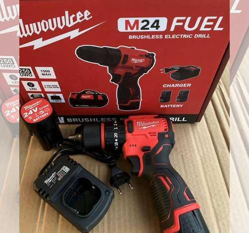 Шуруповерт ударный бесщеточный Milwaukee 24V