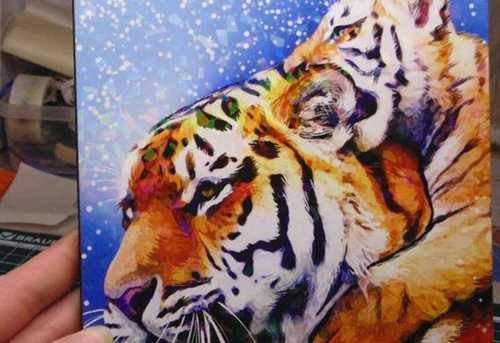 Доска декоративная "Тигры"