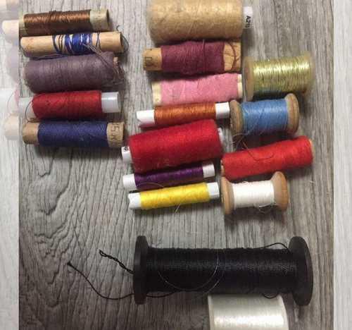 Нитки швейные разноцвет
