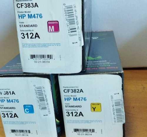 Картриджи hp CF 381а-382а-383а