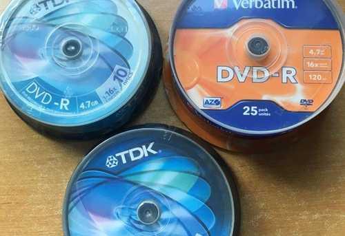 Диски DVD-R Verbatim, TDK