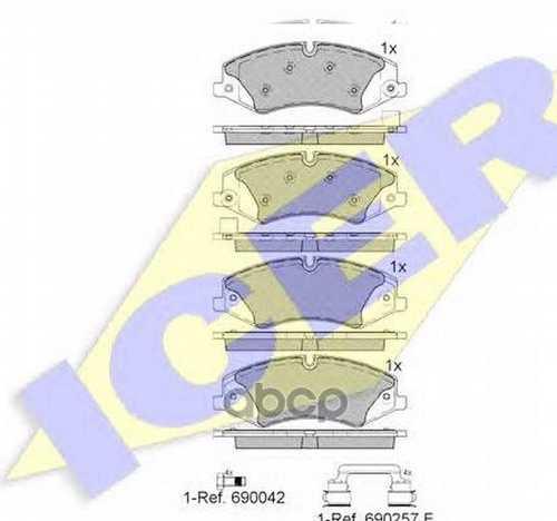 Колодки тормозные land rover range rover/discovery