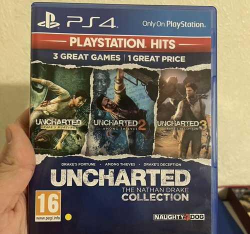 Uncharted коллекция ps4