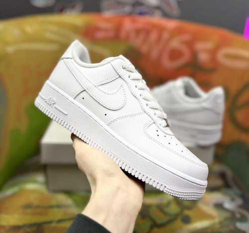 Кроссовки nike air force женские белые