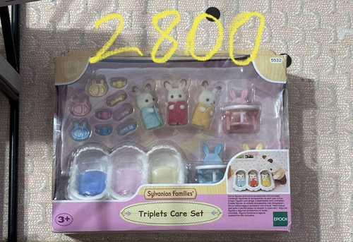 Sylvanian families triplets care set