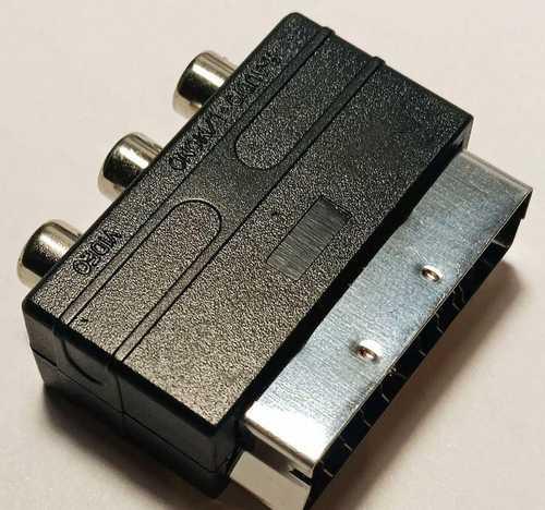 Адаптер переходник scart-3 RCA