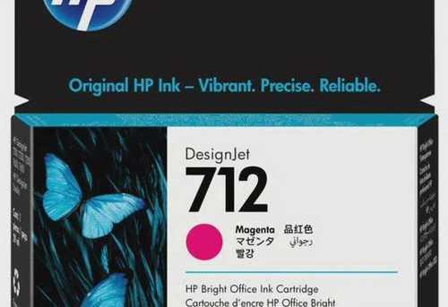 Картридж HP 712 (3ED68A) пурпурный (оригинал), 29m