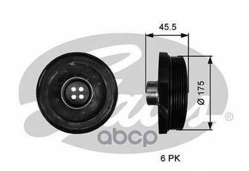 Шкив коленвала BMW E90/F10/F11/F25 N47 TVD1136