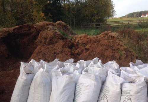 Навоз в мешках