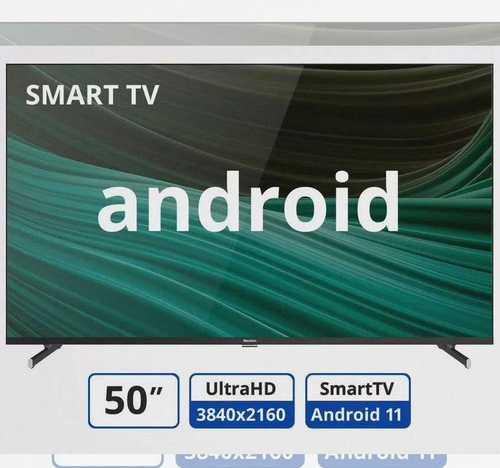 Новый Большой 50" 127См 4K Android SMART TV WI-FI