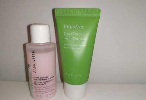 Набор для очищения лица Lancaster + innisfree