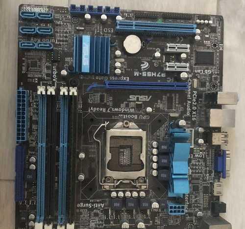 Материнская плата lga 1156 dd3 asus p7p55d e