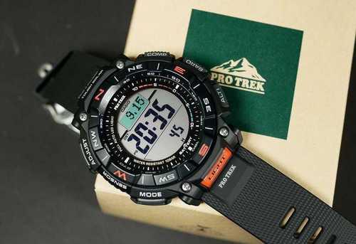 Новые часы компас и термометр casio PRG-340-1