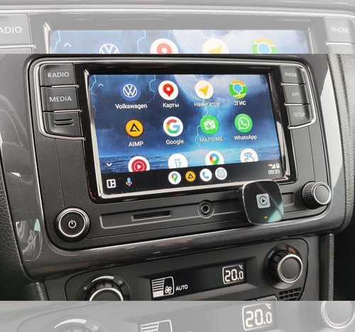 Беспроводной адаптер Android Auto Apple CarPlay