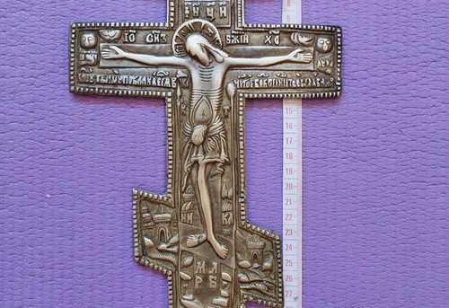 Крест латунный