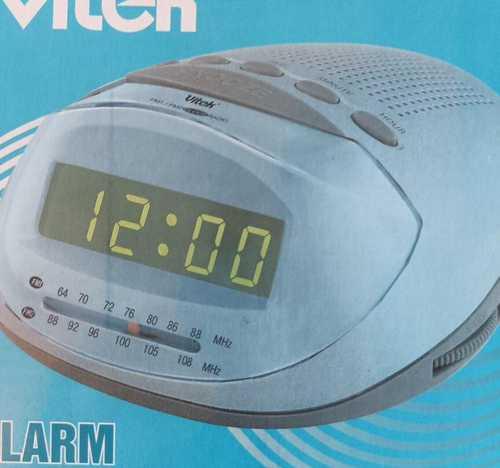 Электронные радио часы будильник vitek