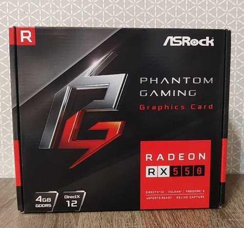 Видеокарта ASRock AMD Radeon RX 550 Phantom Gaming