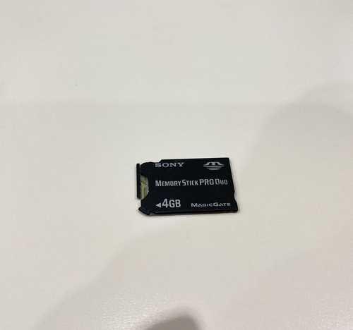 Карта памяти Sony Memory Stick Pro Duo 4gb