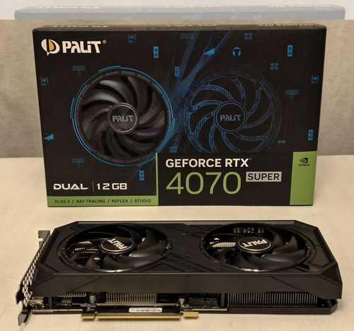 Видеокарта palit rtx 4070 super dual 12GB