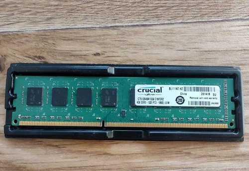 Модуль памяти DDR3 Crucial 4Гб 1333мгц