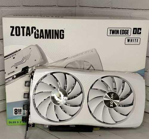Видеокарта Zotac RTX4060 8GB twin edge OC white