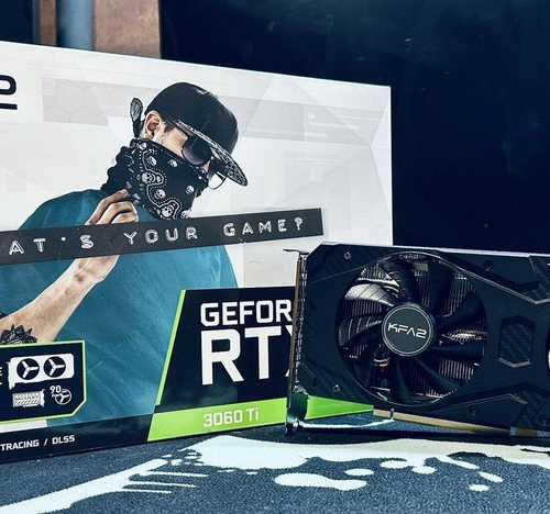 Видеокарта KFA2 RTX 3060 Ti 1-Click OC 8Gb