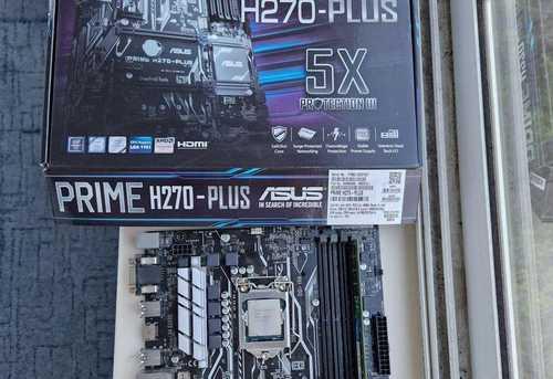 Мат плата asus prime H270-plus + процессор + памят