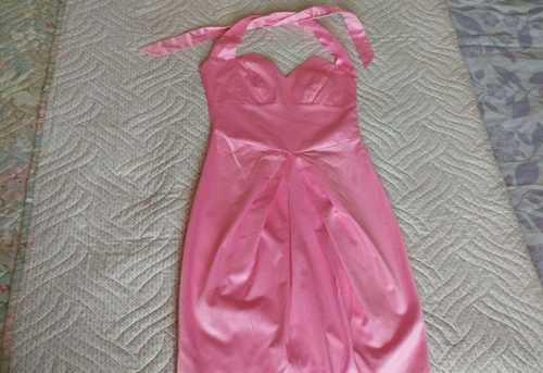 Платье розовое 44 р