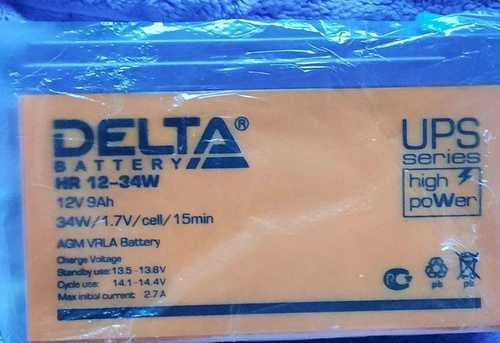 Аккумулятор Delta HR-12-34W 12B 9Ar