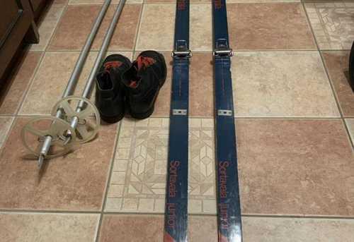 СССР Karjala (лыжи (170 см) +палки+ботинки+чехол