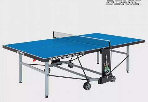 Теннисный стол donic outdoor roller 1000 blue