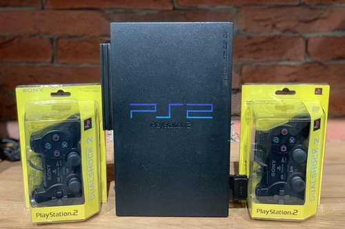 Sony PS2 500GB + 80 игр + 2 новых джоя