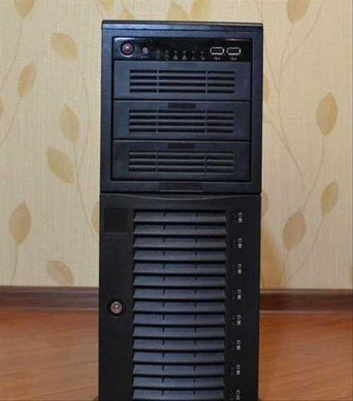 Сервер Supermicro 4U 2xXeon E5-2670V2/64G/6Tb SAS