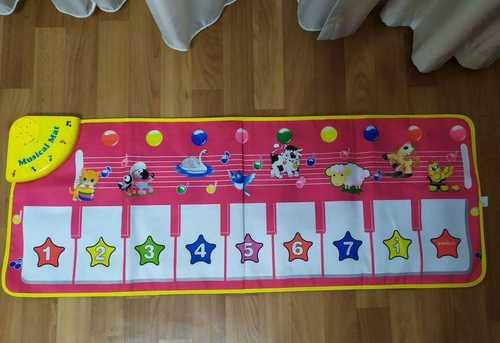 Коврик игровой обучающий музыкальный