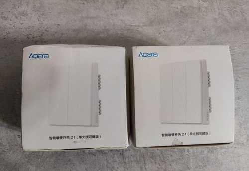 Умные выключатели Xiaomi Aqara D1 без нейтрали
