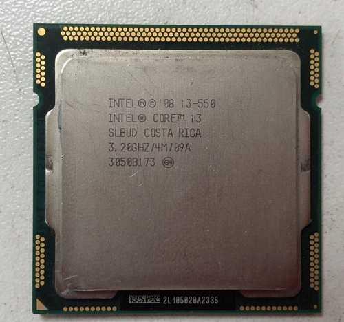 Процессор intel core i3-550