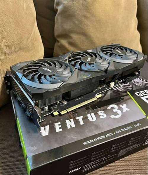 Видеокарта RTX 3070ti MSI ventus 3x