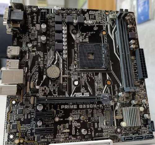 Материнская плата Asus Prime B350M-K (AM4, 2xDDR4, mATX)