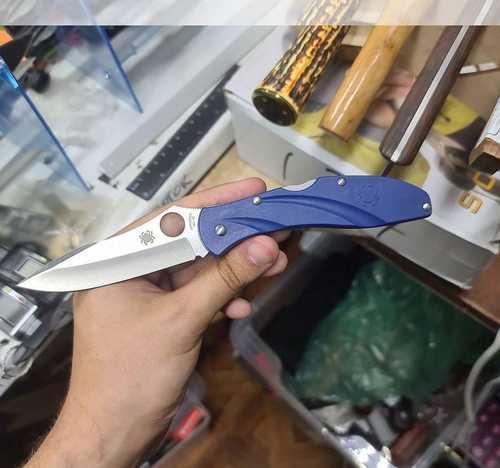 Нож Spyderco Centofante blue