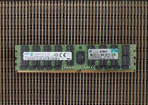 DDR4 lrdimm Samsung 2133Мгц 32gb ecc HP 752372-081