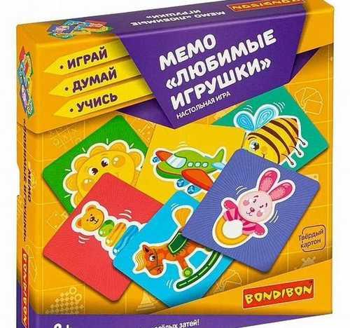 Мемо "Любимые игрушки" настольная игра Bondibon