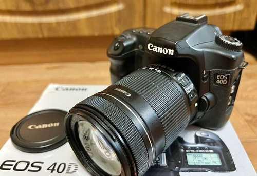 Зеркальный фотоаппарат canon eos 40d