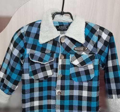 Куртка -Рубашка в клетку для мальчика