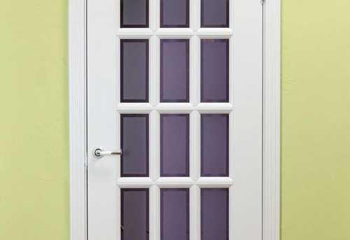 Двери межкомнатные белые со стеклом