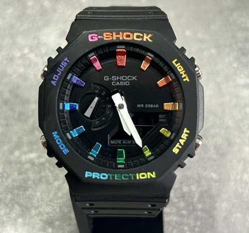 G-Shock GA 2100 Custom Rainbow