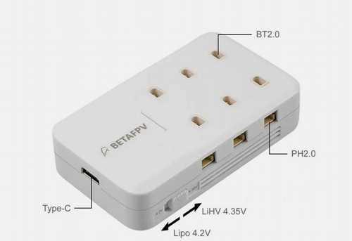 Новая Betafpv зарядка на 6 батарей 1s