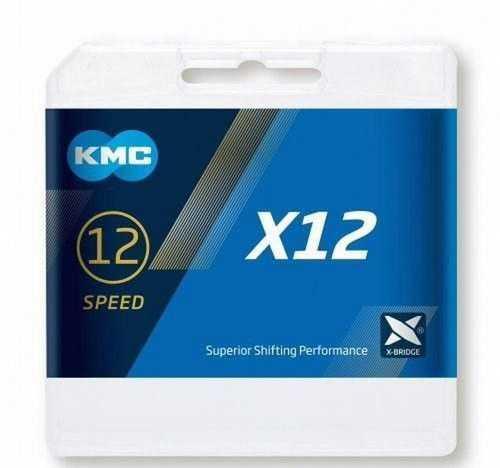 Цепь KMC X12 Ti-N 12ск. 126L Gold